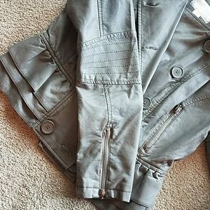 Xhilaration | Jackets & Coats | Nwt Ruffle Peplum Faux Leather Jacket ...